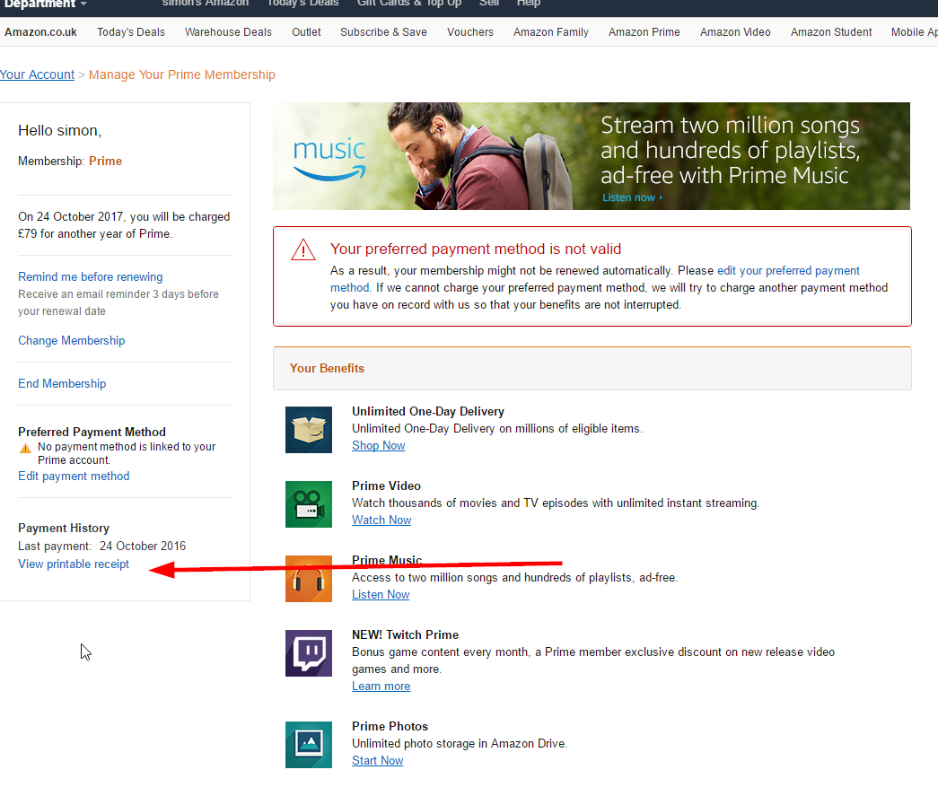 How to find your amazon print receipt Random Hacks X